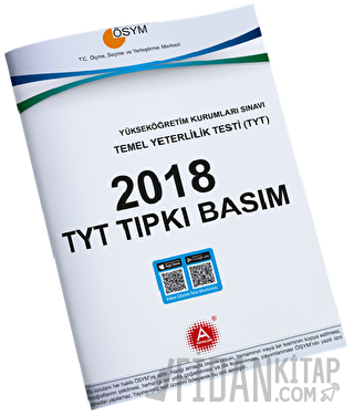 2018 TYT Tıpkı Basım ÖSYM Orjinal Soruları Kolektif